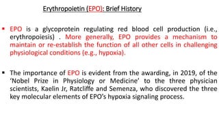 Erythropoietin in hie | PPT