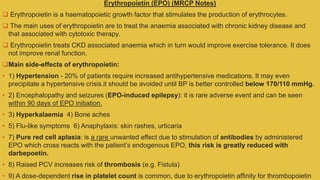 Erythropoietins (Epoetins) | PPTX