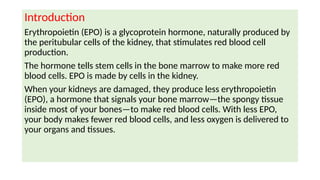 Erythropoietin in dialysis patients.pptx
