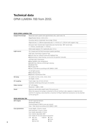 Zeiss opmi-lumera700 rescan 700 microscope | PDF | Eye and Vision ...