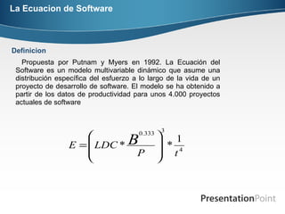 La Ecuacion del Software | PPT