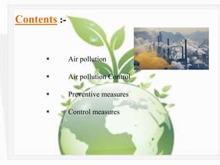 Air Pollution Control act | PPTX