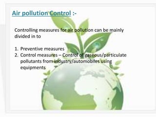 Air Pollution Control act | PPTX