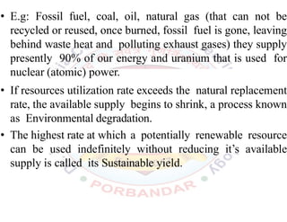 Es. ch.3 RENEWABLE & NON‐RENEWABLE RESOURCES | PPT | Free Download