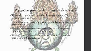 Population Growth And Environmental Challenges of Cities | PPTX