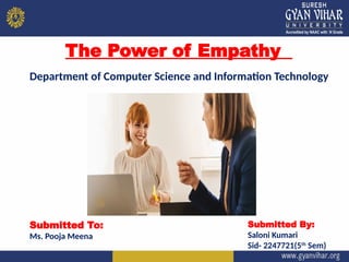 The Power of Empathy, that means you can easily understand about the ...