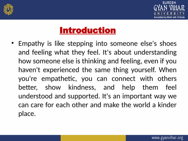 The Power of Empathy, that means you can easily understand about the ...