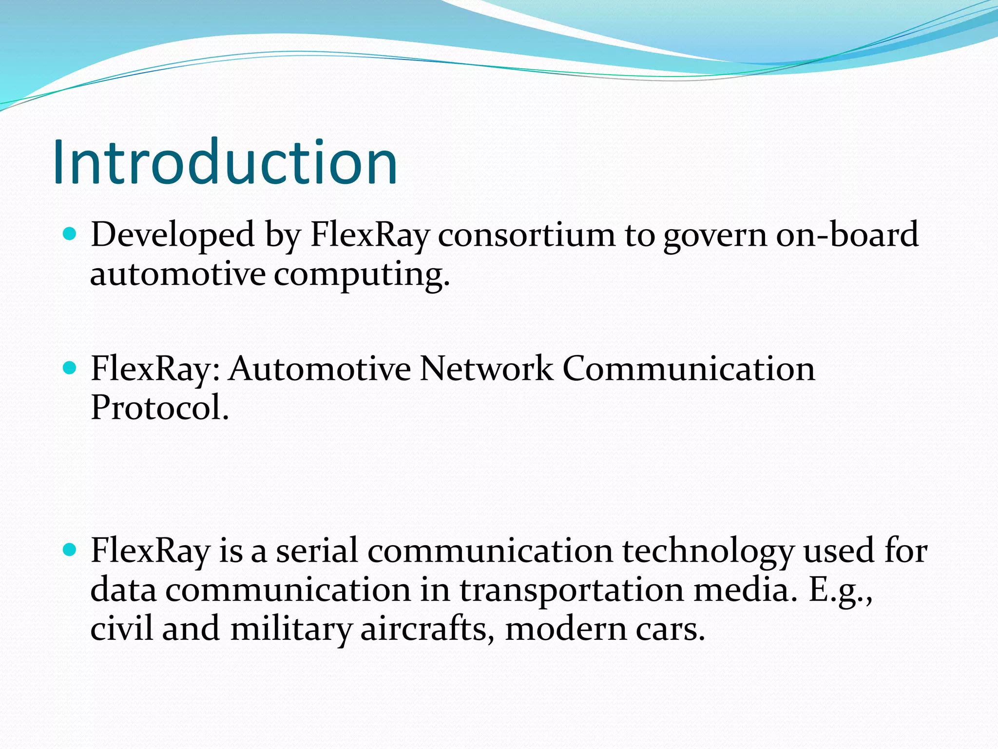 flexray technology in modern cars | PPTX | Computer Networking | Computing