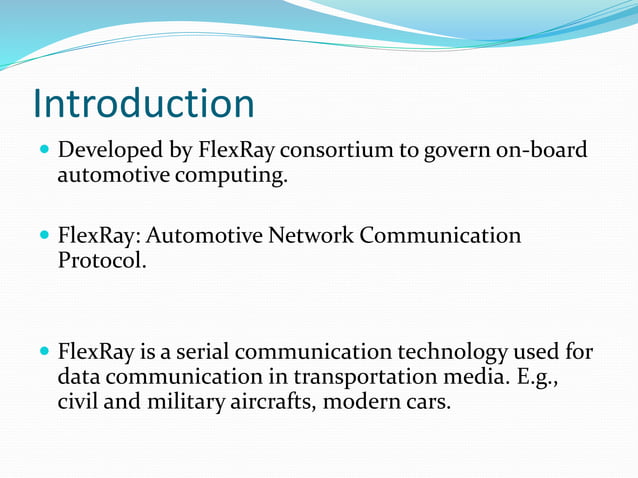 flexray technology in modern cars | PPTX | Computer Networking | Computing