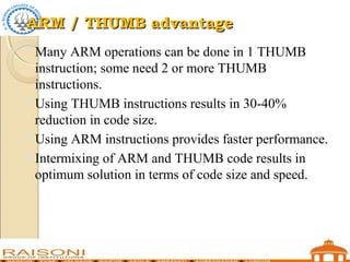 ARM Micro-controller | PPT