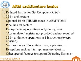 ARM Micro-controller | PPT