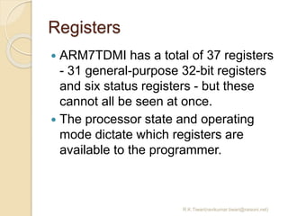 ARM- Programmer's Model | PPTX
