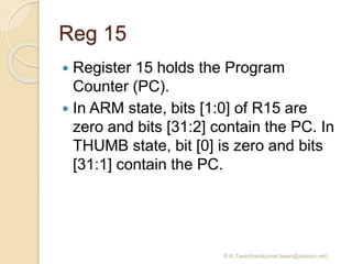 ARM- Programmer's Model | PPTX