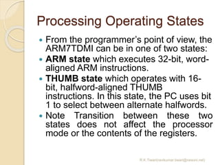 ARM- Programmer's Model | PPTX