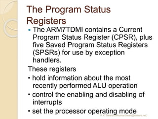 ARM- Programmer's Model | PPTX