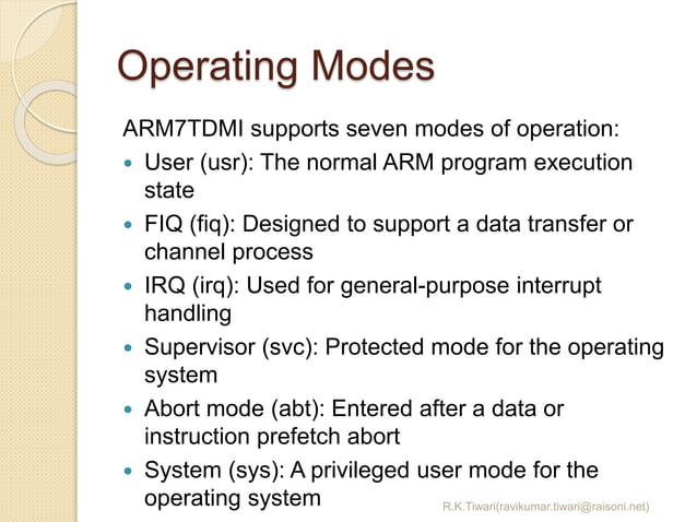 ARM- Programmer's Model
