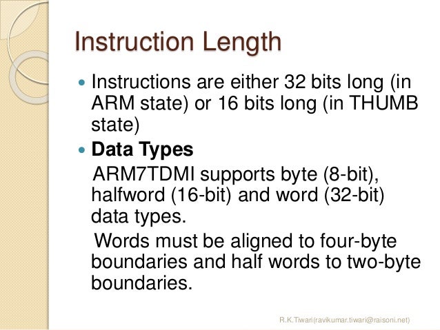 Arm Programmers Model