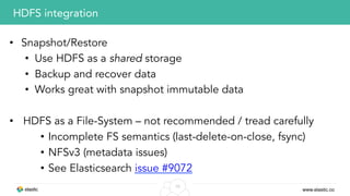 ElasticES-Hadoop: Bridging the world of Hadoop and Elasticsearch | PPT