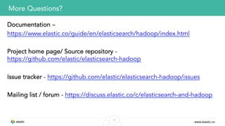 ElasticES-Hadoop: Bridging the world of Hadoop and Elasticsearch | PPT