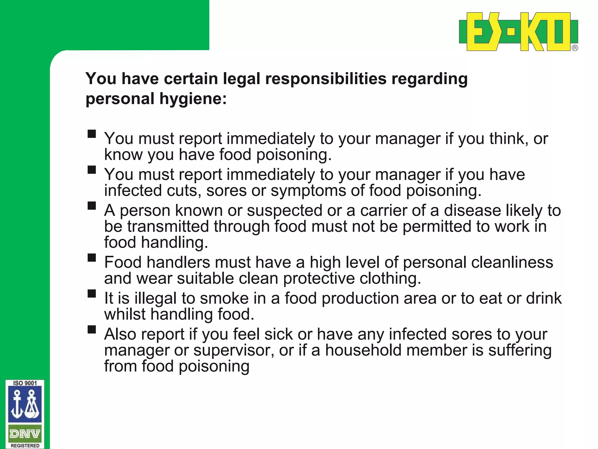 level 1 health, saefty and food hygiene for drivers | PDF