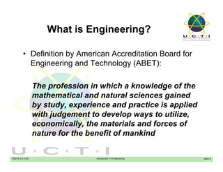 Es l1 - introduction to engineering | PDF