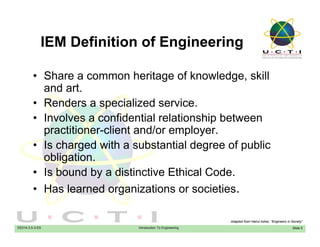 Es l1 - introduction to engineering | PPT