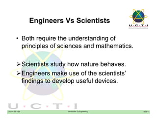 Es l1 - introduction to engineering | PPT