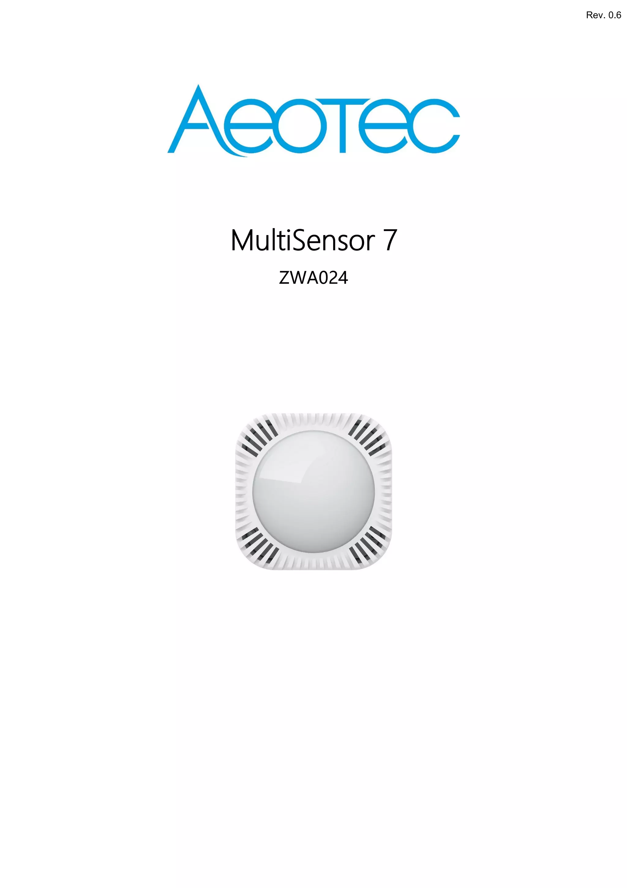 Aeotec Multisensor 7 Manual | PDF