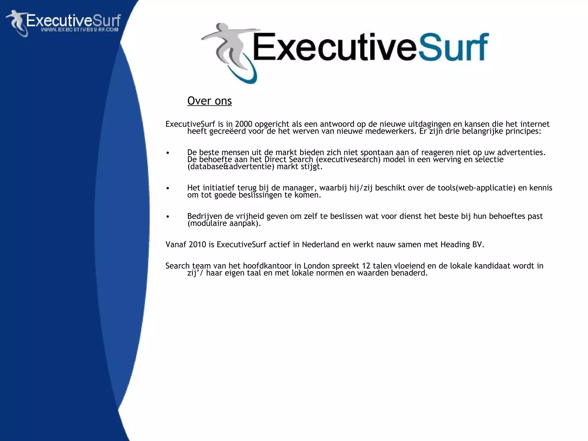 ExecutiveSurf presentatie.nl