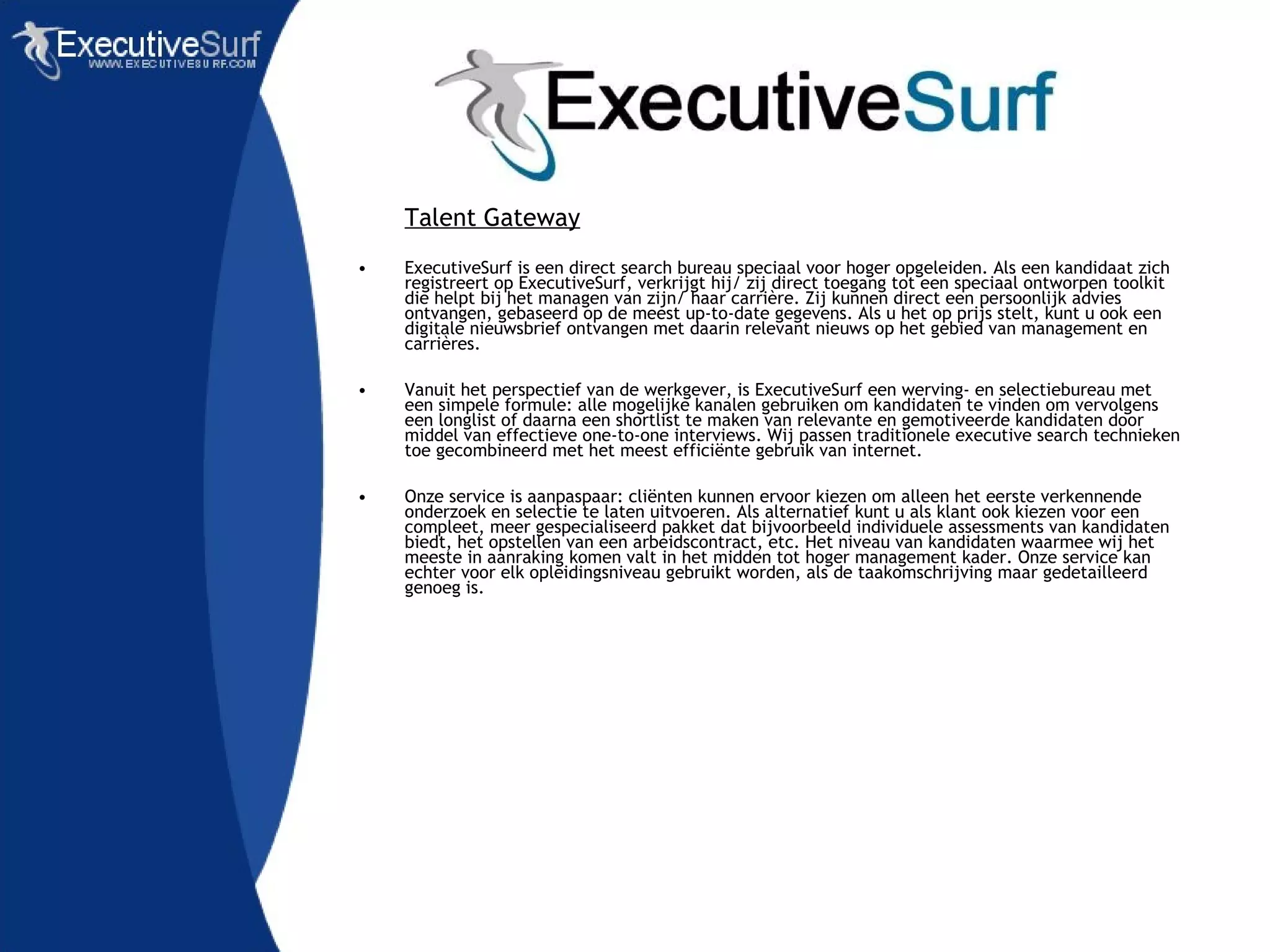 ExecutiveSurf presentatie.nl