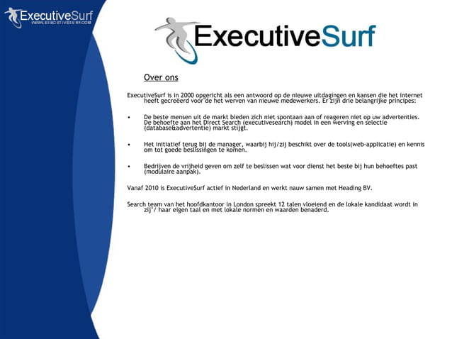ExecutiveSurf presentatie.nl