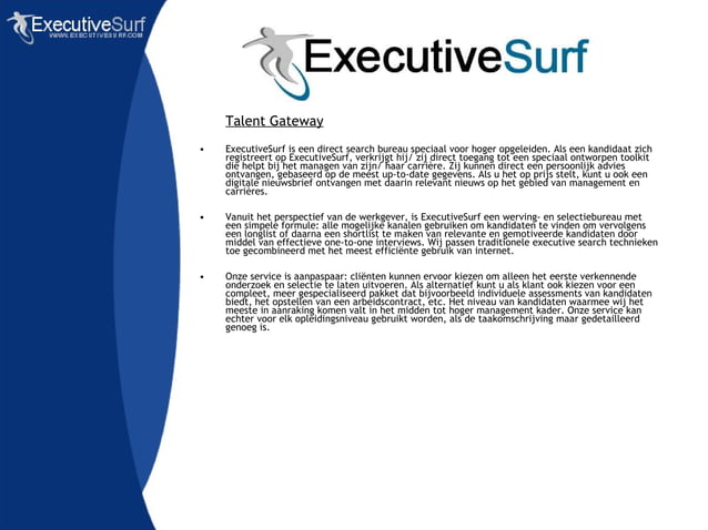 ExecutiveSurf presentatie.nl