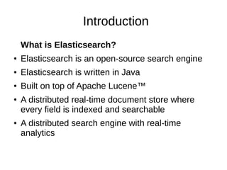 Elasticsearch presentation 1 | PPT