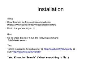 Elasticsearch presentation 1 | PPT