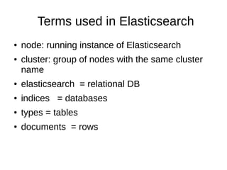 Elasticsearch presentation 1 | PPT
