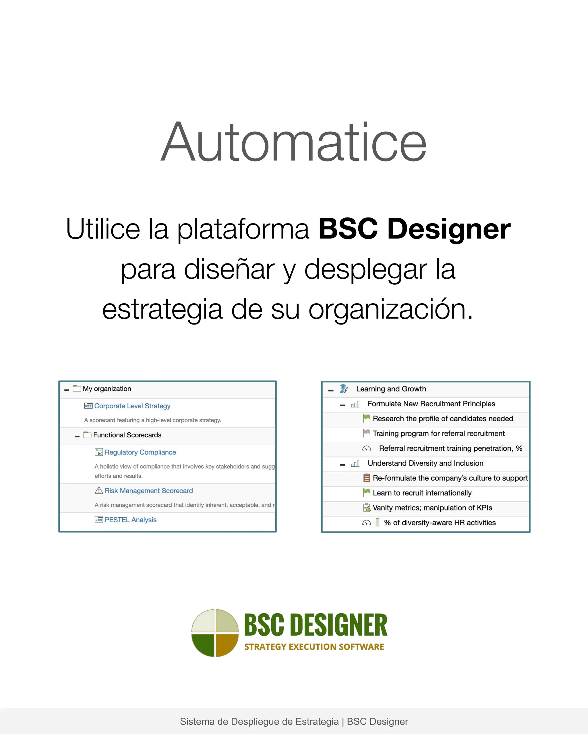 Sistema de Despliegue de Estrategias en 5 Pasos por BSC Designer | PDF