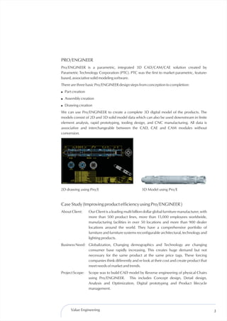 APPROACH TO VALUE ENGINEERING USING PRO/ENGINEER | PDF | Civil ...