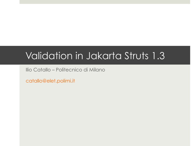Validation in Jakarta Struts 1.3 | PDF