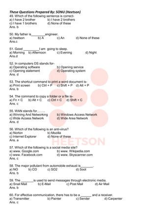 ITI Employability Skills Questions and Answers | PDF