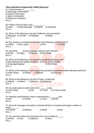 ITI Employability Skills Questions and Answers | PDF