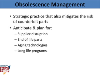 Reliability Strategies for Combating Obsolescence Risks | PDF