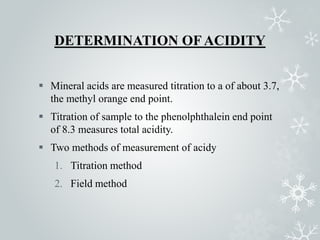 Parameters of waste water analysis | PPTX