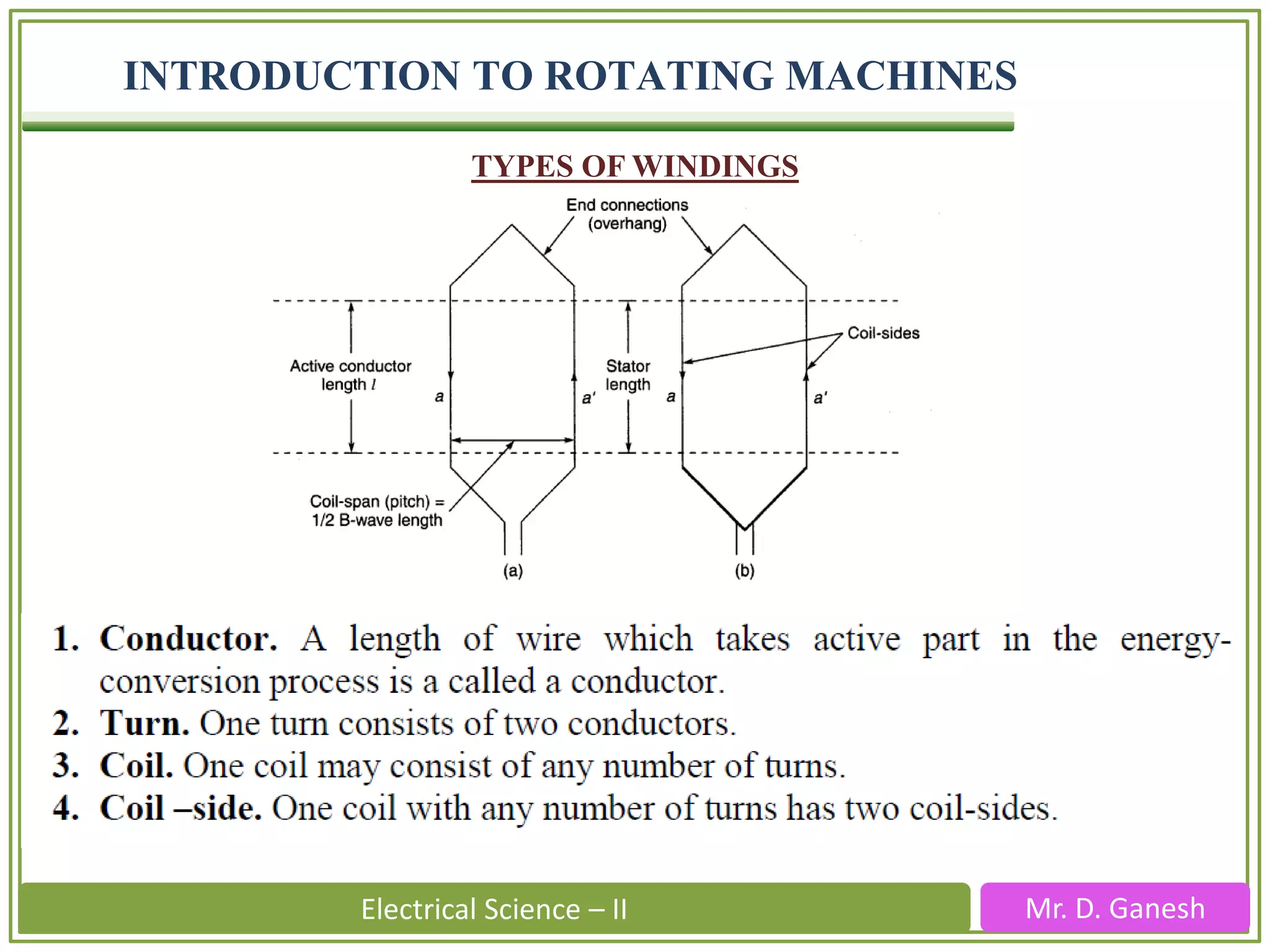 introduction to rotating machines | PPTX