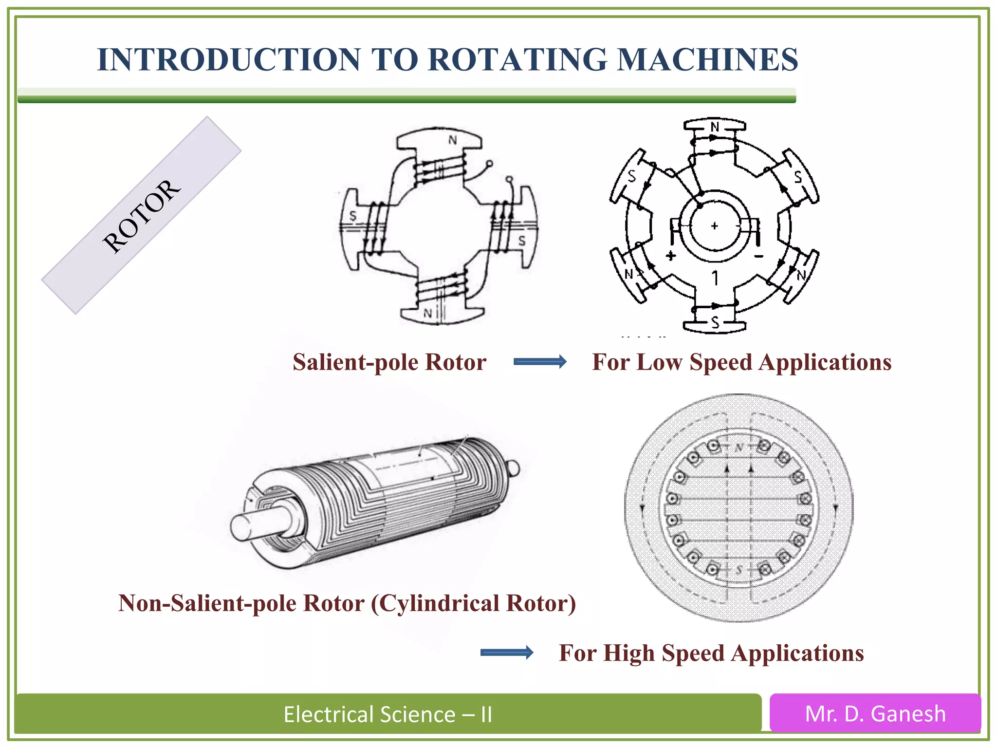 introduction to rotating machines | PPTX