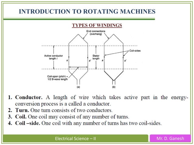 introduction to rotating machines | PPTX | Physics | Science