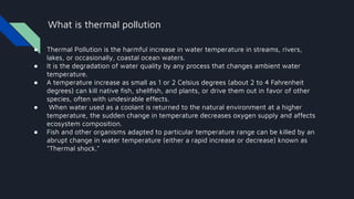 Thermal pollution | PDF