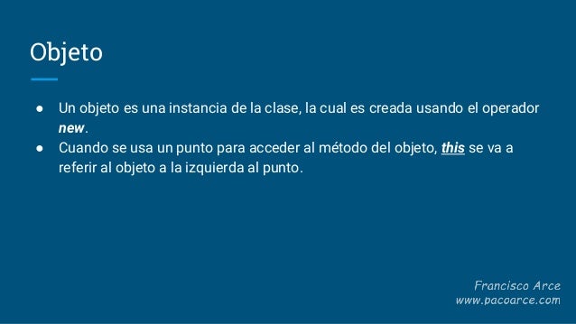 La Programación Orientada A Objetos Con Javascript Es6