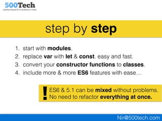 Up & running with ECMAScript6 | PDF
