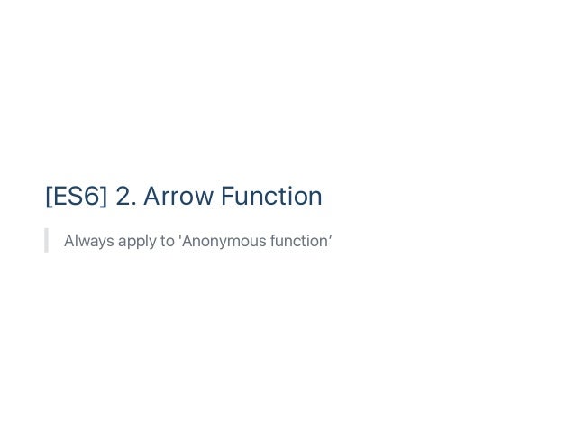[ES6] 2. arrow function