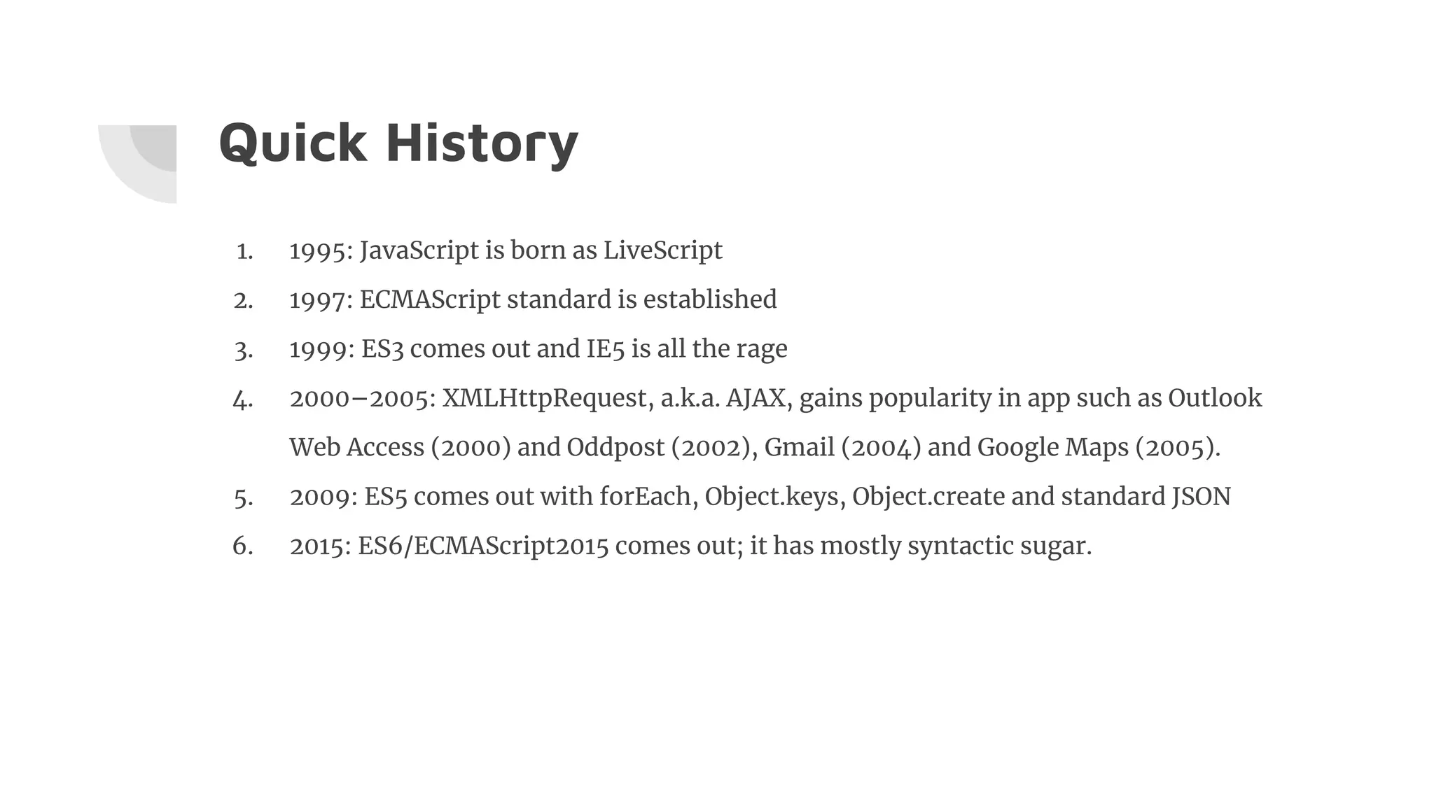 ES6 presentation | PDF
